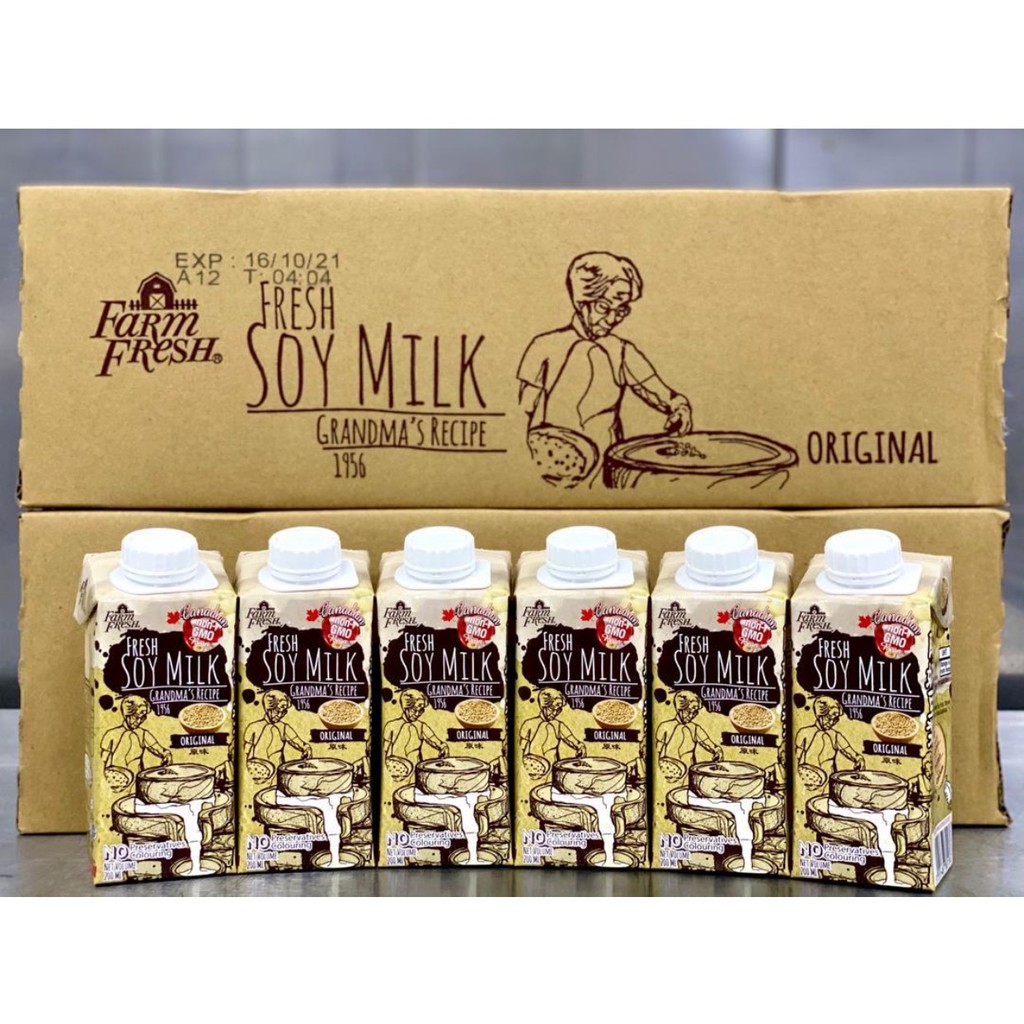 FARM FRESH UHT SOY MILK 200ML*24 | Shopee Malaysia