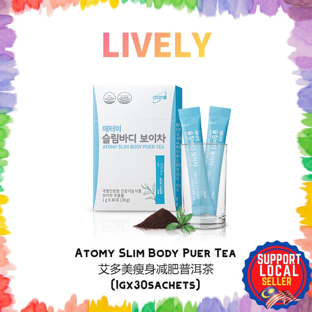 [READY STOCK MALAYSIA] HALAL Atomy Slim Body Puer Tea 艾多美普洱茶 ...