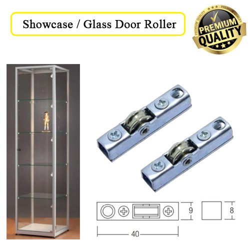 Showcase Roller Aluminium Door Sliding Roller Glass Door Roller Cabinet ...