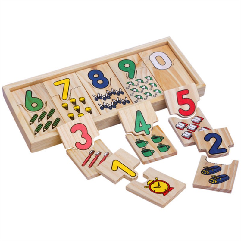Math Early Educational Puzzle Set Toy Preschool Learning Game for Kids ...