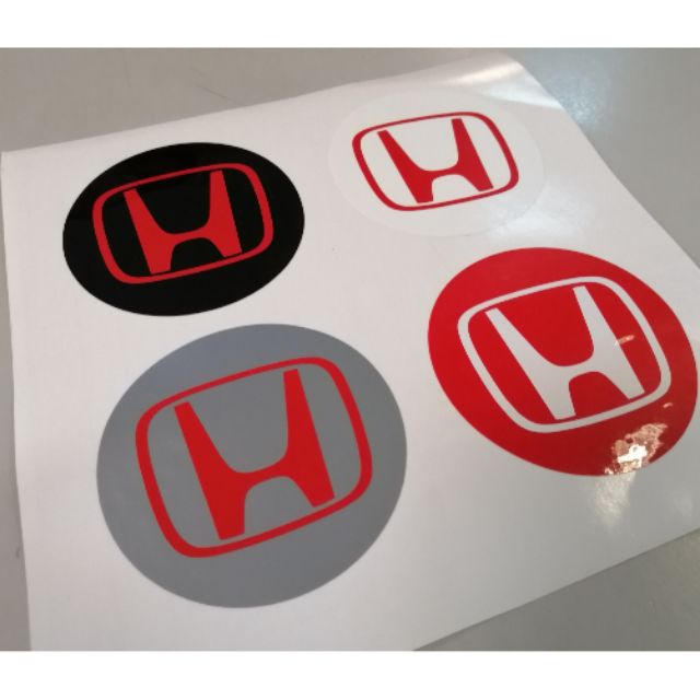 Honda Rim Cap Sticker City Civic Jazz Hrv eg ek fd fk fd fc vtec type r ...