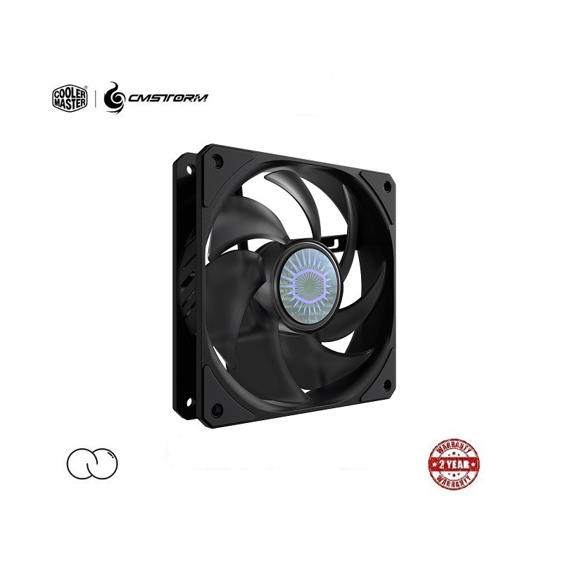 Cooler Master SickleFlow 120 Non LED All Black 12cm 4 Pin PWM Casing ...