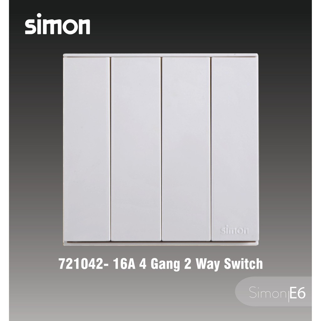 Simon E6 Series Switch / Switches & Socket Outlet (WHITE) | Shopee Malaysia