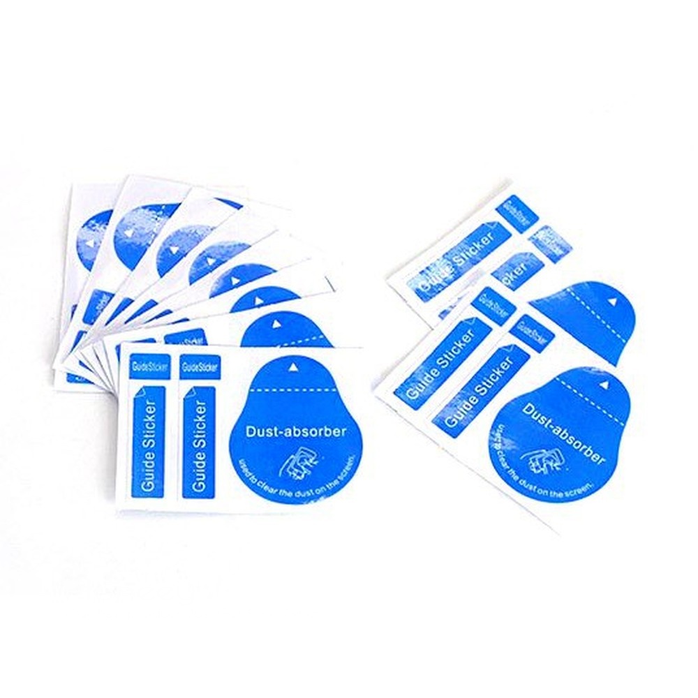 10PC Removal Sticker Paper Dry Wet Wipes Dust Absorber LCD Tempered ...