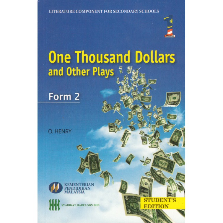 One Thousand Dollars And Other Plays Form 2 | Shopee Malaysia