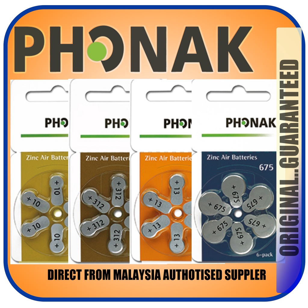 Phonak hearing aid battery for signia, phonak, rexton, resound, oticon ...