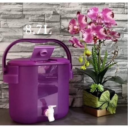 [Ready stock]Tupperware Outdoor Cooler 8.7L Water Dispenser Purple ...