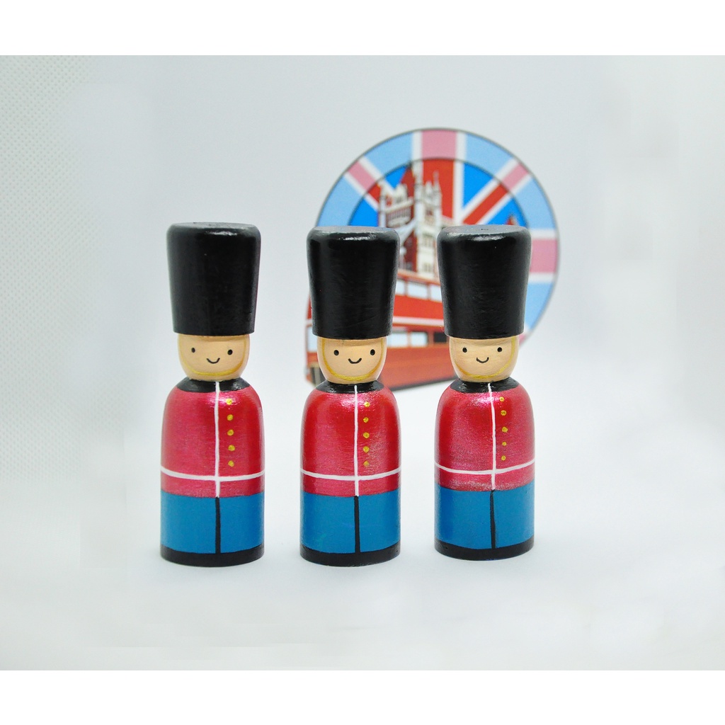 Royal Guard Peg doll/ wood doll | Shopee Malaysia