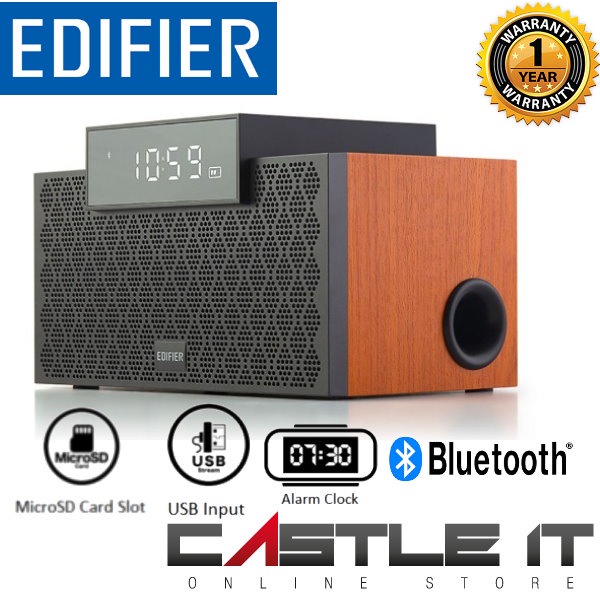 Edifier MP260 Portable Wireless Bluetooth USB Speaker with Clock ...
