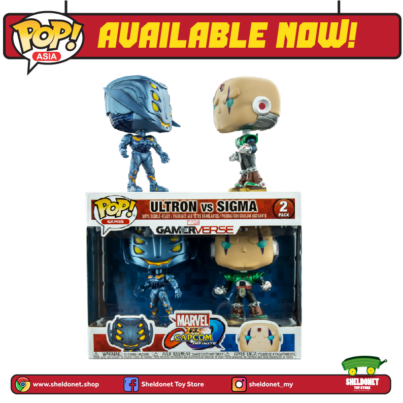 Funko Pop! Games: Marvel Vs. Capcom - Ultron VS. Sigma (2-Pack ...