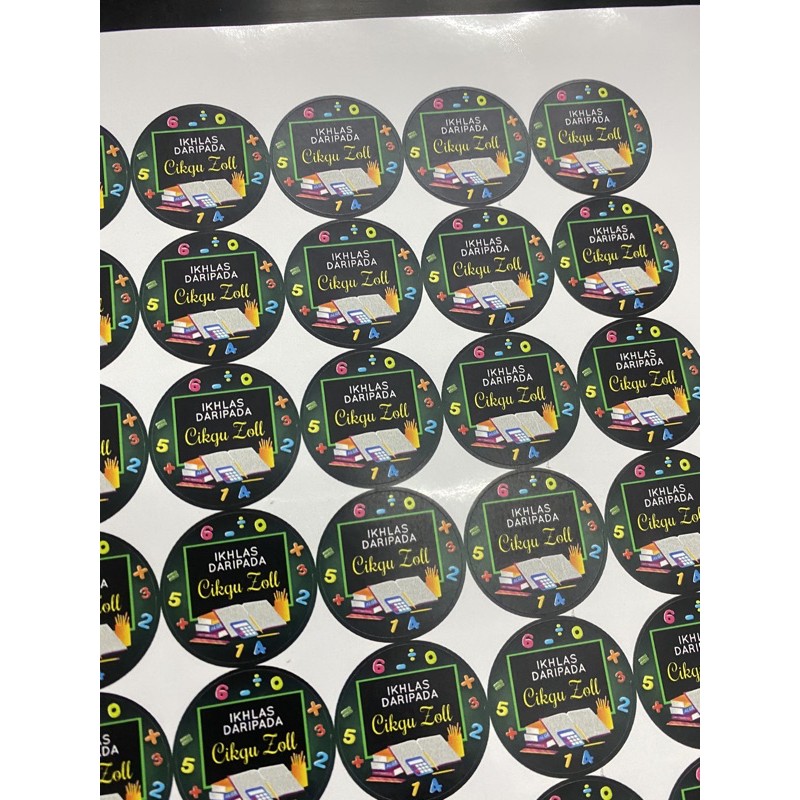 Sticker 4cm 50pcs (24HOUR SHIP) | Shopee Malaysia