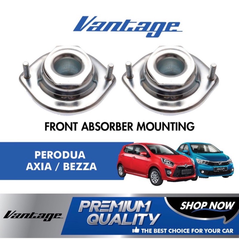 [1Pair] 🔥Heavy Duty🔥Absorber Mounting Perodua Axia, Bezza Set 12 Months ...