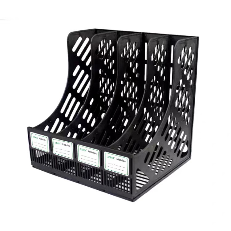 Desk Magazine Storage Holder 4 /1 Section Frame PP File Divider ...