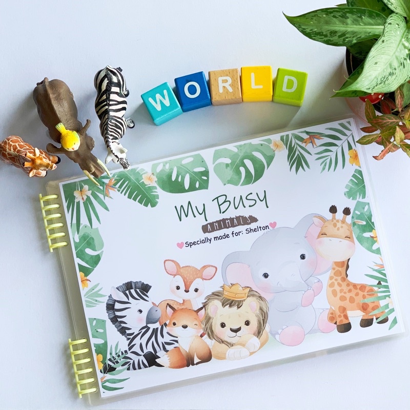 Montessori Early Learning Busy Book Bundle - My Busy Animal Theme ...