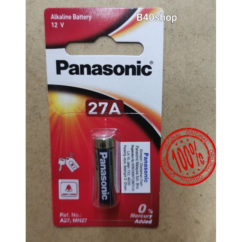 Panasonic battery alkaline 27A 12v LRV27A | Shopee Malaysia