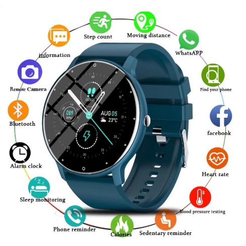 ZL02D Smart Watch Women Men Lady Sport Fitness Smartwatch Sleep Heart ...