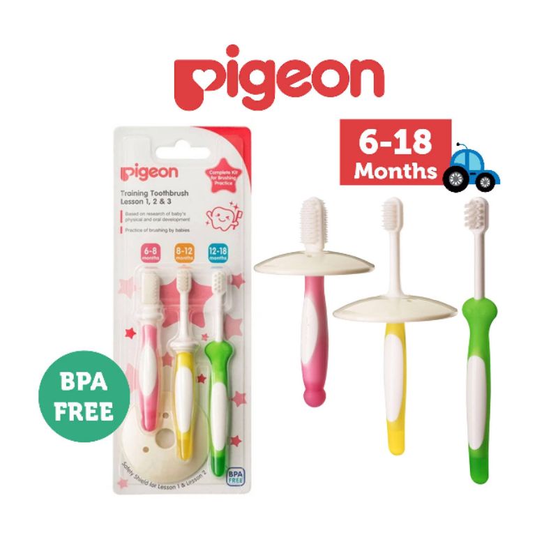 Pigeon Training Toothbrush (1,2,3Set) | Shopee Malaysia