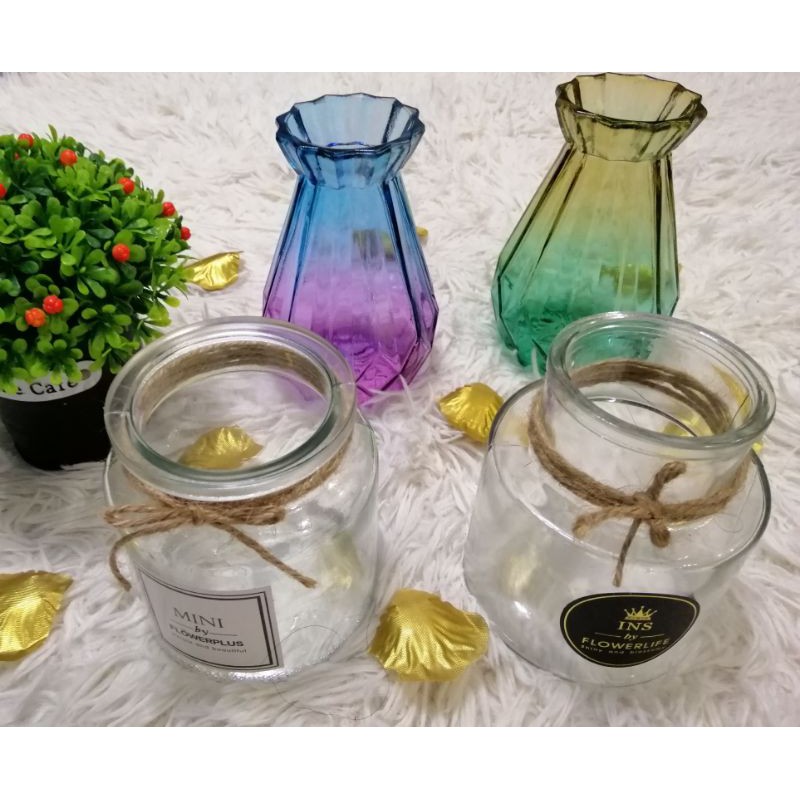 TRANSPARENT VASE PASU BUNGA KACA NORDIC VASE PASU TRANSPARENT 15CM AND ...