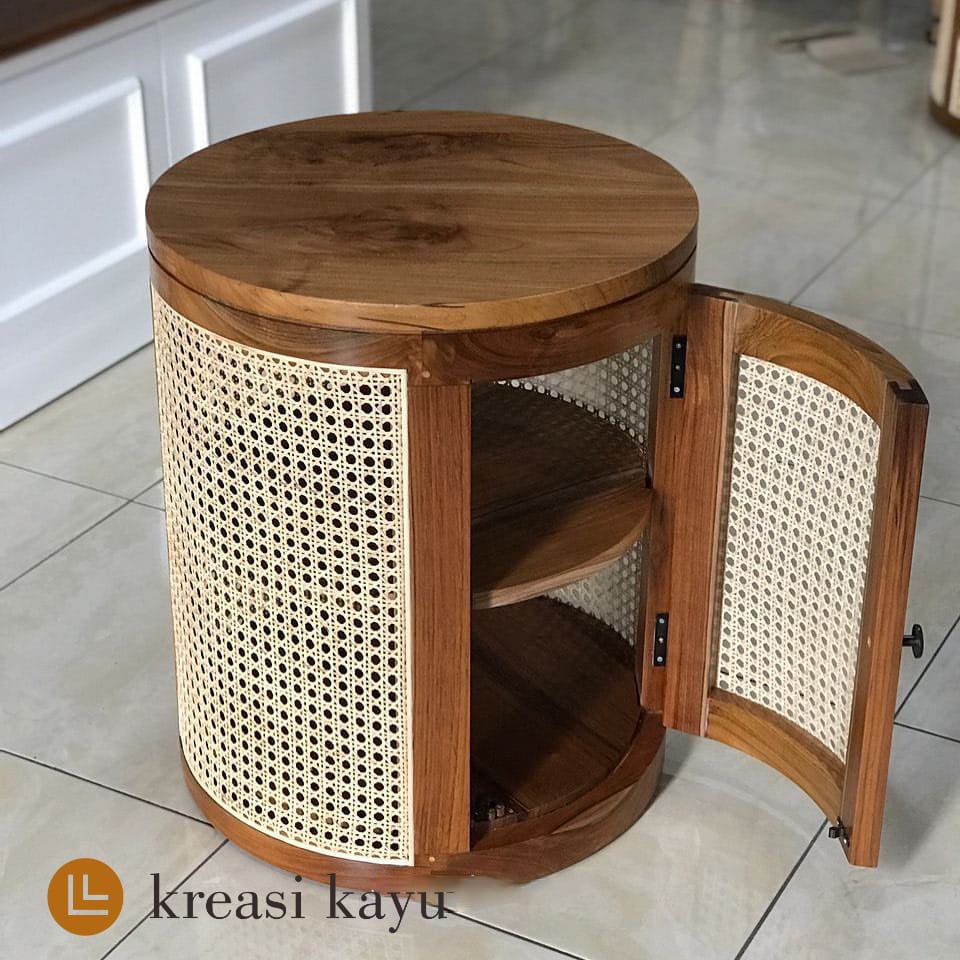 KAYU Coffee Table Terrace Table Combination Of Original Rattan ...