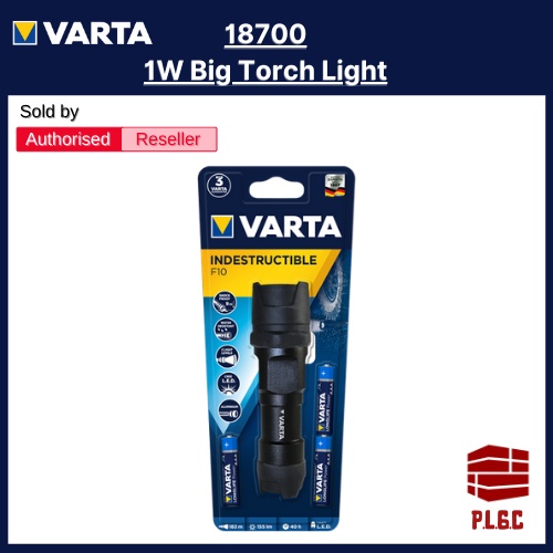 Varta 18700 1W Led Indestructible Torch Light with ( AAA battery x 3 ...