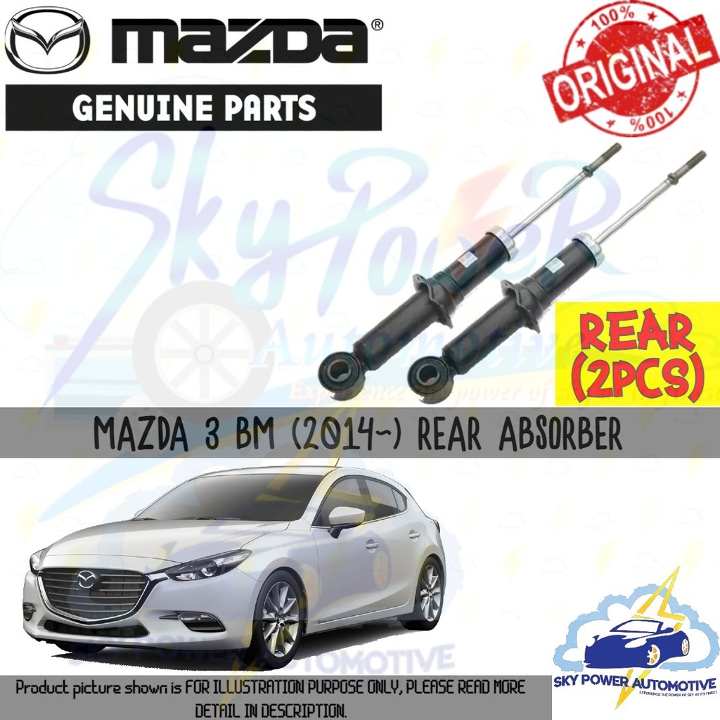 MAZDA 3 BM (2014~) 100% ORIGINAL (GENUINE) SHOCK ABSORBER (REAR 2PCS ...