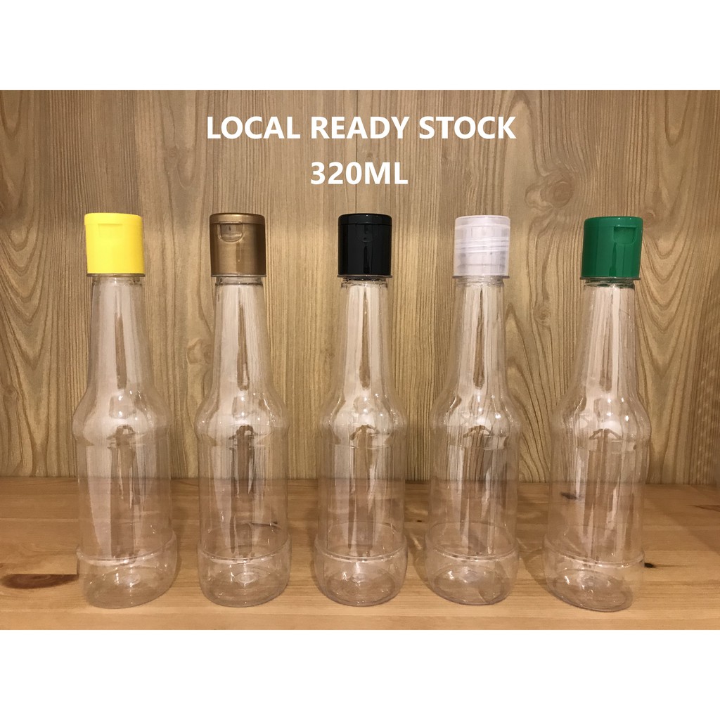 Flip Top Sauce Bottle / Botol Sos /Honey Bottle/ Botol Madu 320ml Ready ...