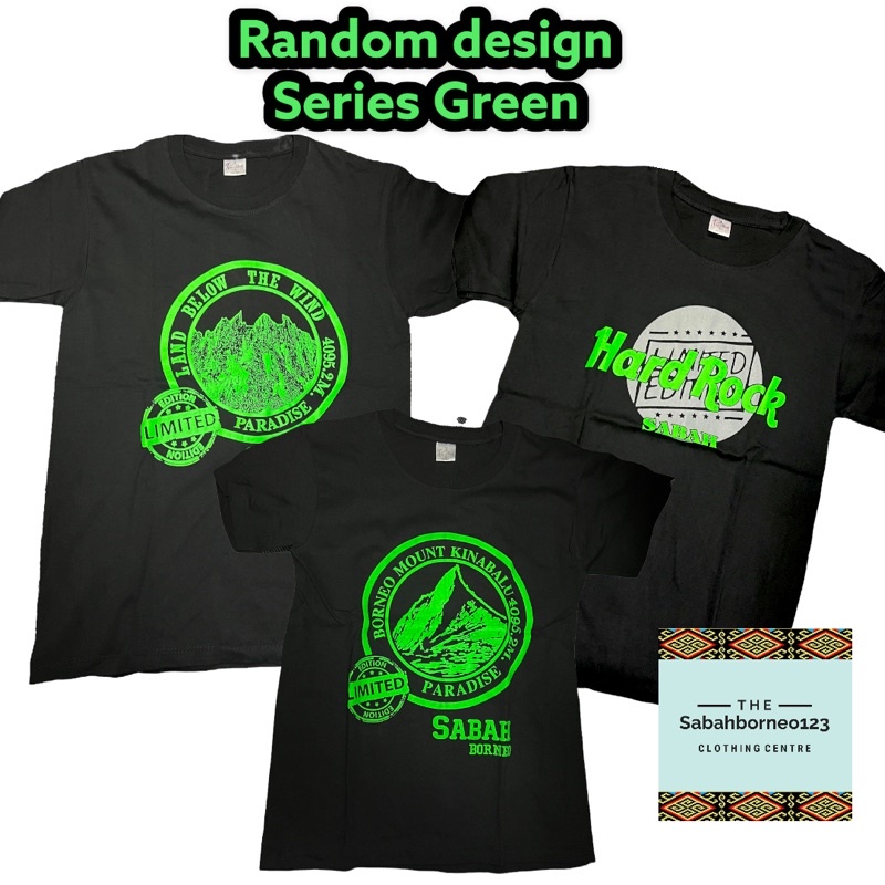 Baju T-shirt Borneo Unisex Corak Sabah 🔥🔥🔥 neon baju sabah | Shopee ...