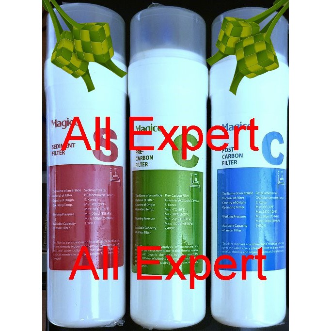 (Original) Magic Tong Yang Magico Water Filter 3 Filter Korea Cartridge ...