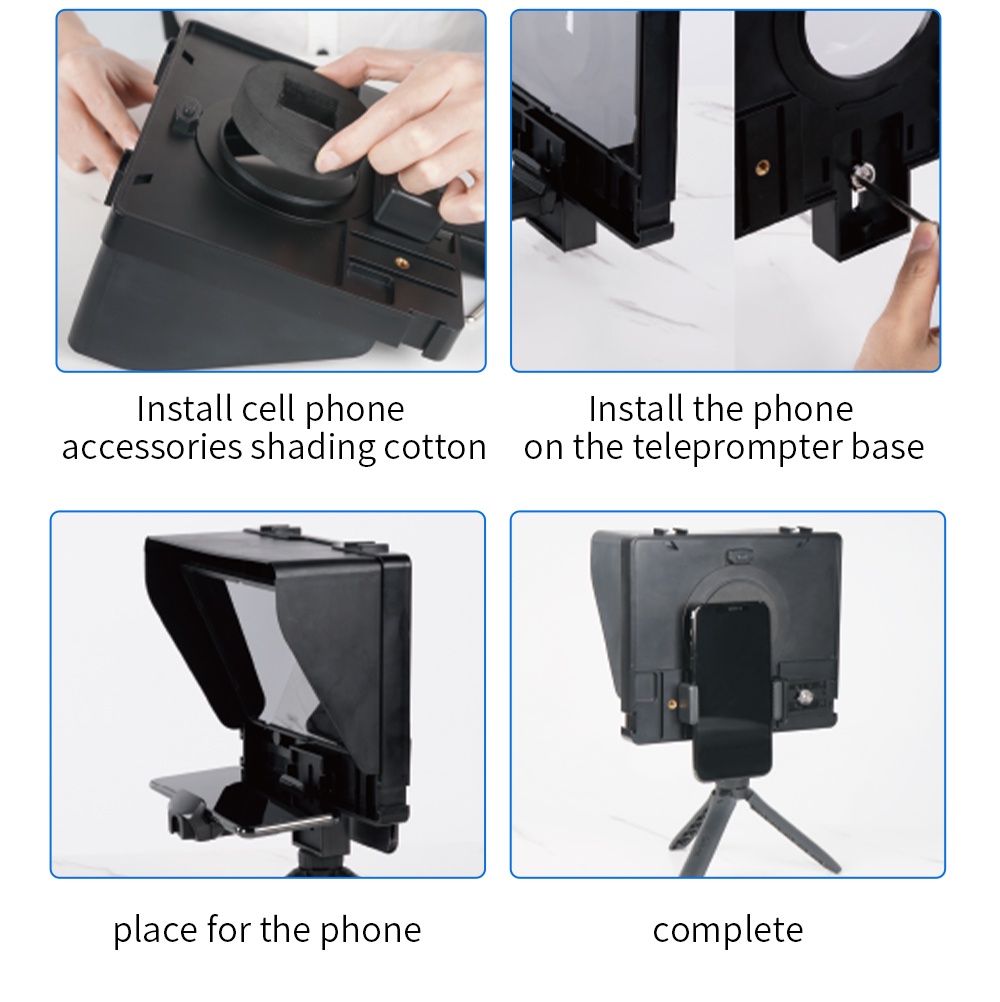 Selens Teleprompter Universal Portable Prompter with Remote Control ...