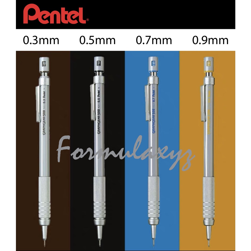 PENTEL Graph Gear 500 Drafting Pencil - 0.3/0.5/0.7/0.9mm | Shopee Malaysia