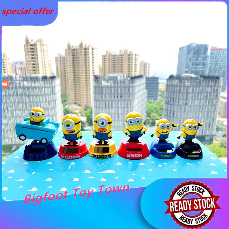 Solar rocking Minions, car decorations, Minions action figures shaking ...