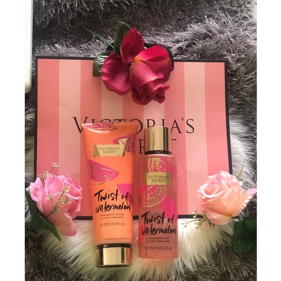 💯 ORI Rejected Victoria Secret Twist of Watermelon Combo SET | Shopee ...