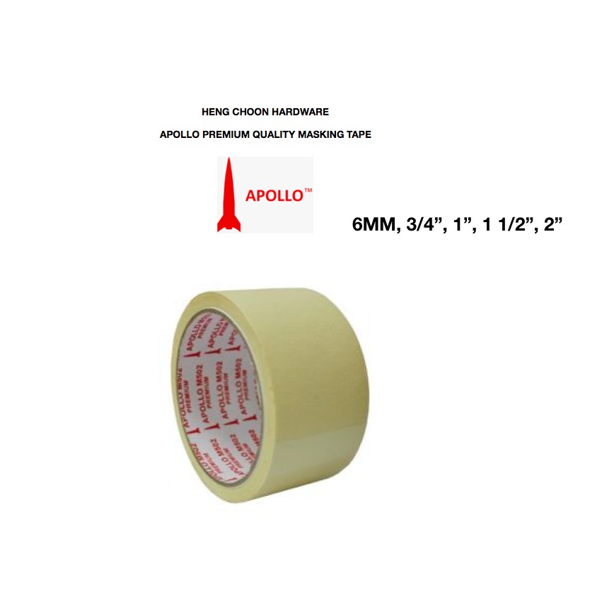 APOLLO PREMIUM QUALITY MASKING TAPE / TAPE KERTAS (READY STOCK ...