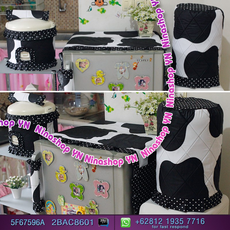Sell Gallon COVER, Refrigerator, MAGIC COM BLACK AND WHITE | Shopee ...