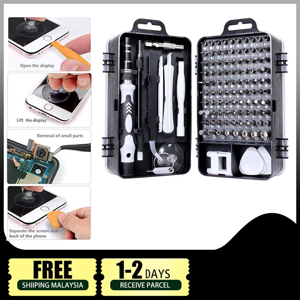 🔥READY STOCK🔥Proocam JN-115 Set Screwdriver Multi 115 in 1 Screw Driver function Precision Phone ...