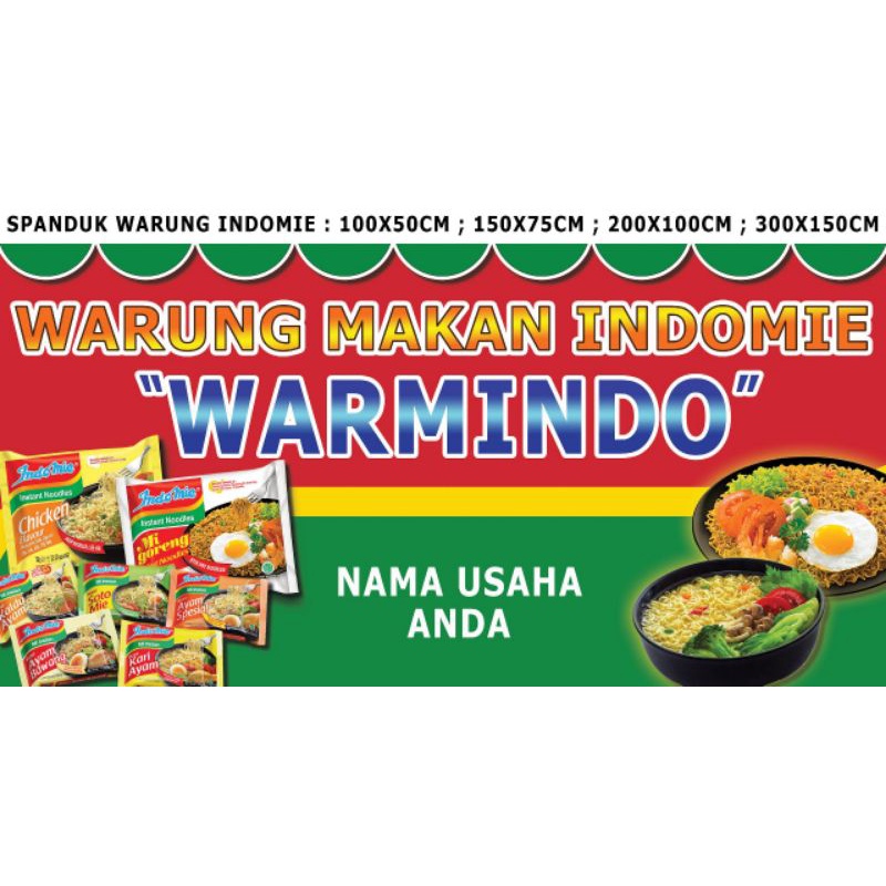Banner Baner And Banner WARUNG INDOMIE WARMINDO WARKOP Already Ready To ...