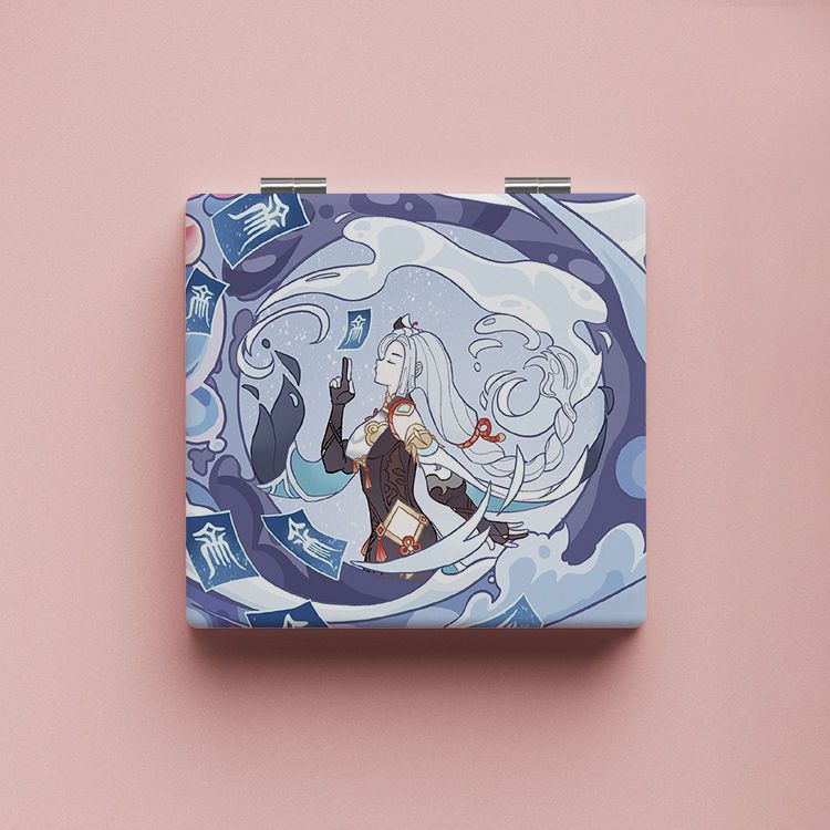 Genshin Impact Cosplay Xiao Venti Kazuha Mini Makeup Compact Pocket ...