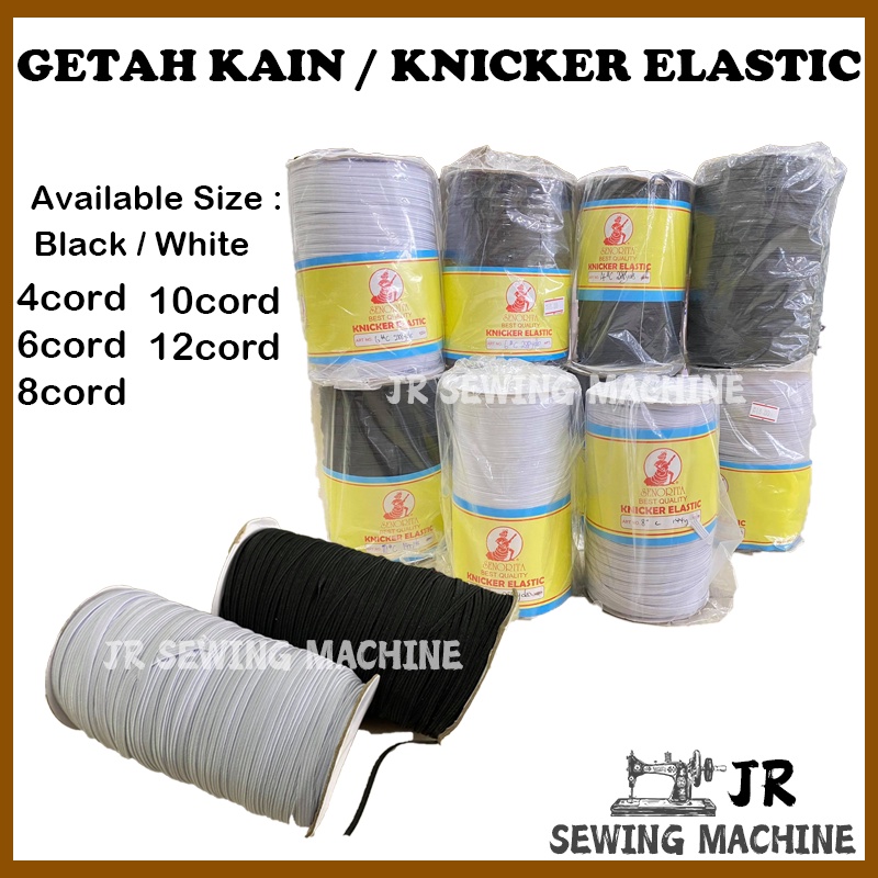 Getah Senorita/Senorita Knicker Elastic Hitam / Putih / Getah Kain ...