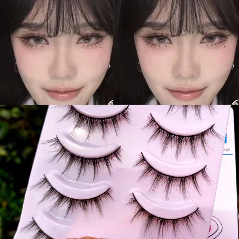 5 Pairs Women Natural Japanese Serious Makeup False Eyelashes Long ...