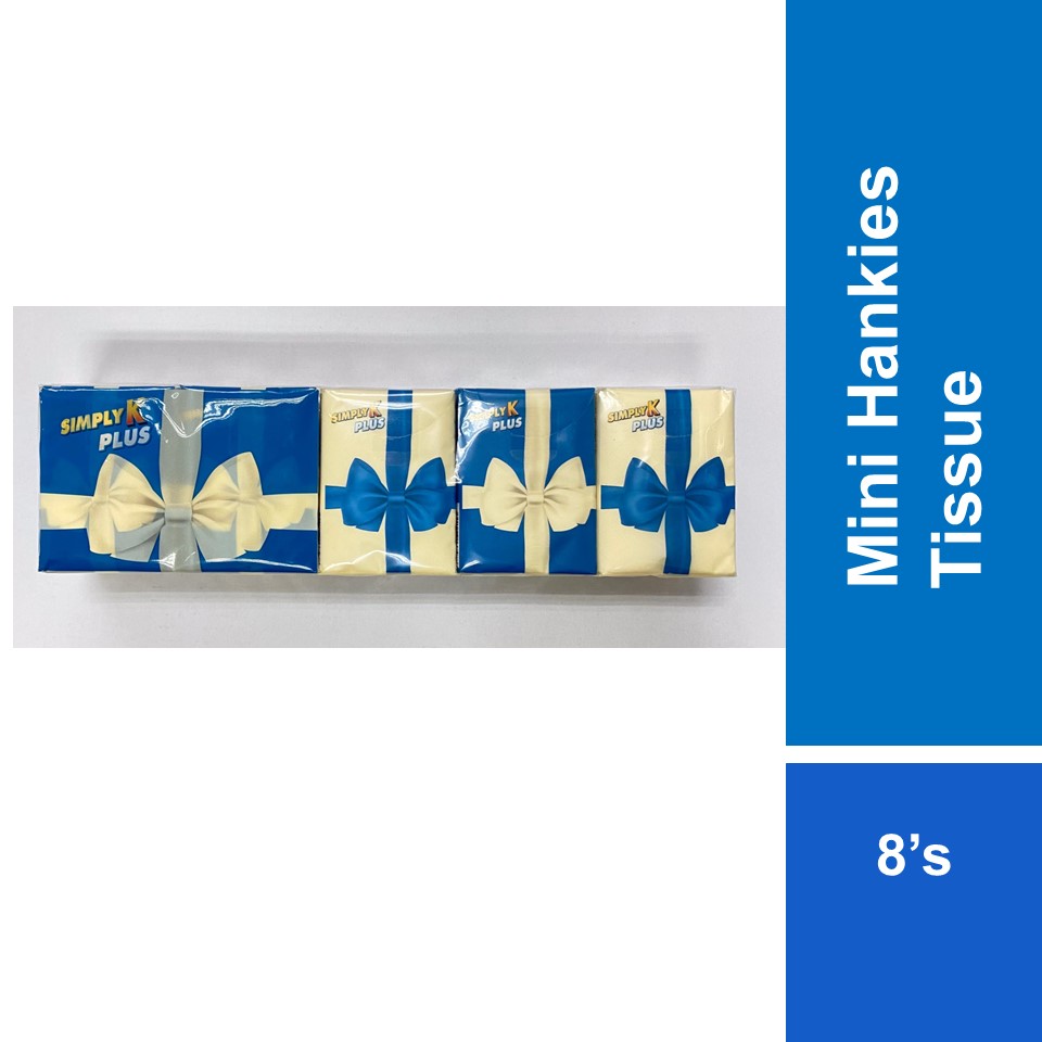 Simply K Plus Mini Hankies Tissue 3ply x 8's | Shopee Malaysia