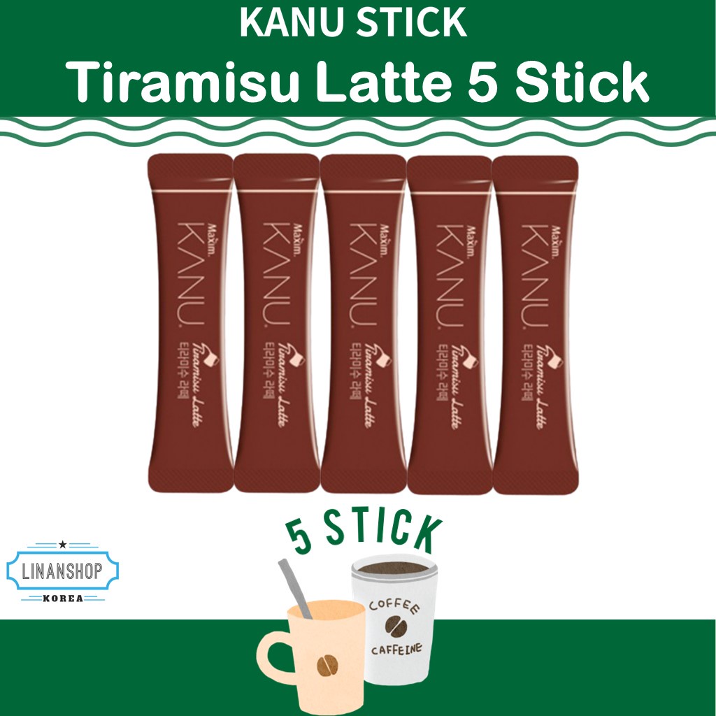 [KOREA] KANU 5 sitcks /Maxim Kanu instant stick coffee / Latte / Double ...