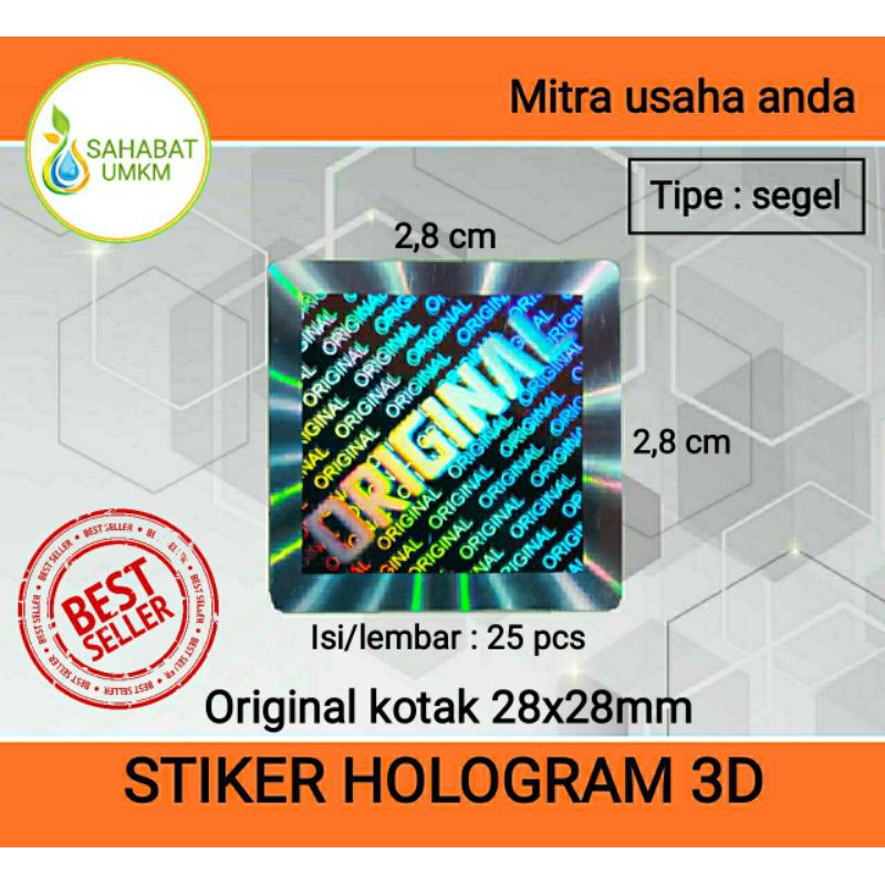 Original hologram sticker 28mm box | Shopee Malaysia