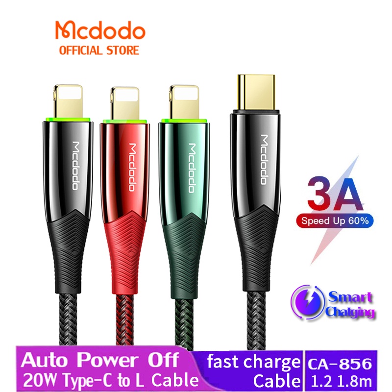 Mcdodo Auto Disconnect Cable 20W PD TYPE-C to L Fast Charging Data ...