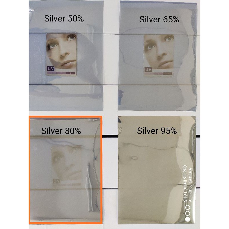 Tinted Silver Kilat/ Tinted Rumah/ Window Film/ Double Silver ...