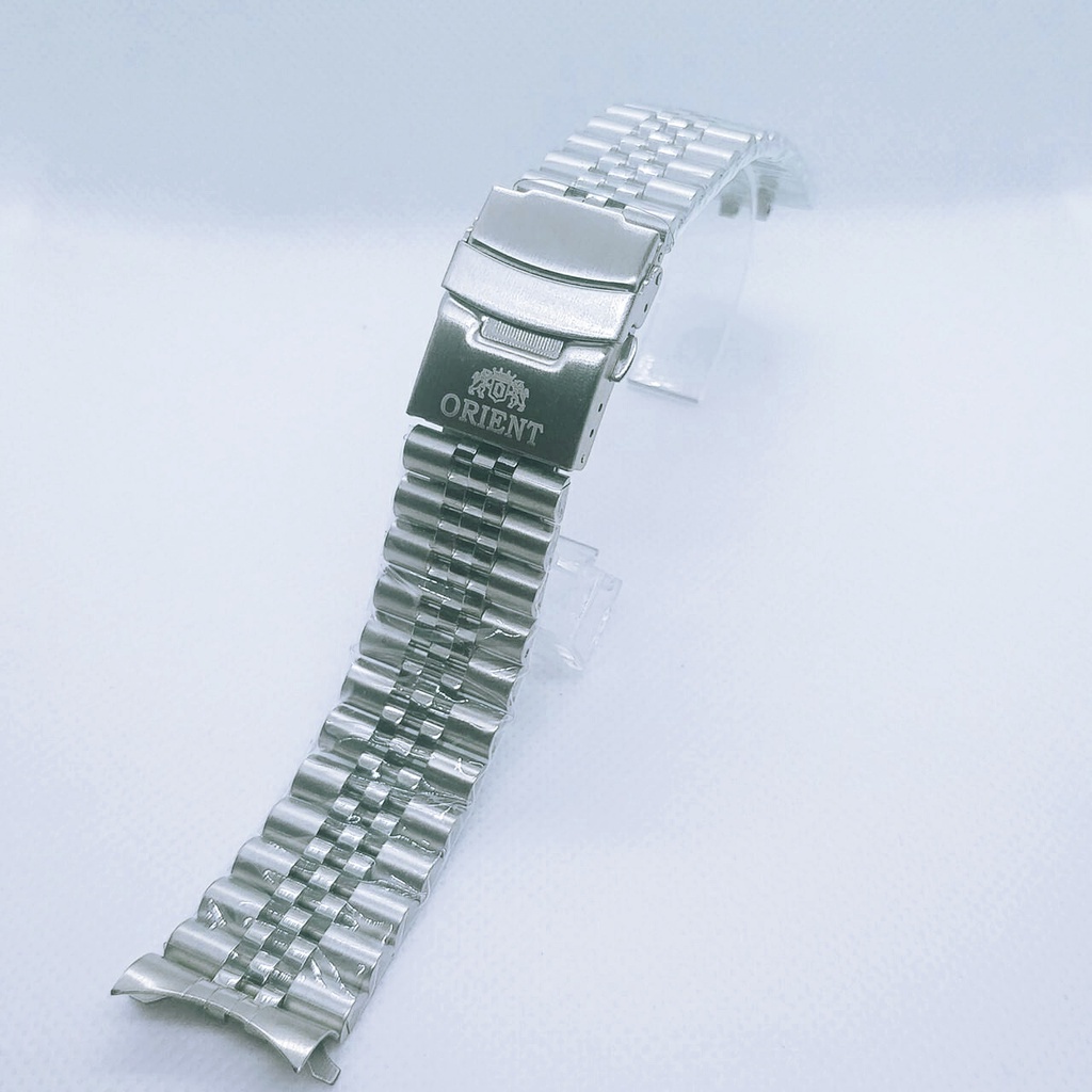 Orient Jubilee Stainless Steel Watch Strap Lock 2 Layers Of Ear Hugging ...