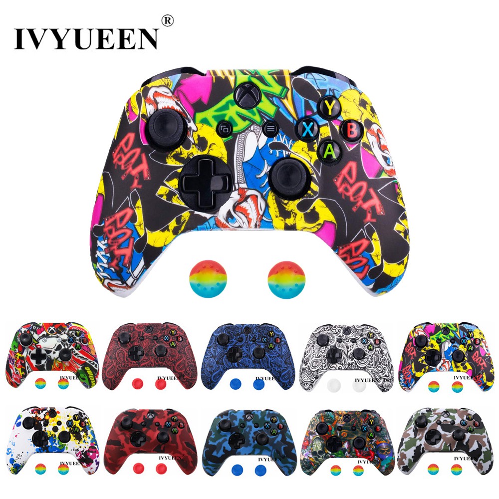 IVYUEEN Silicone Protective Skin For XBox One X S Controller Case ...