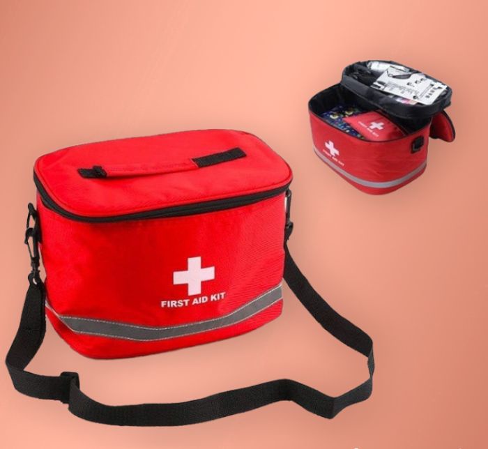 Large First Aid Kit Bag with compartment cylinder bag outdoor travel ...