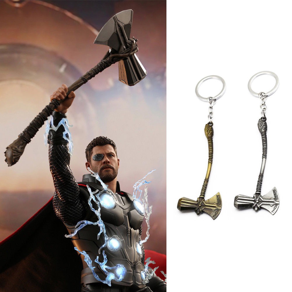 Thor Stormbreaker Hammer Keychain The Avengers Infinity War Tomahawk ...