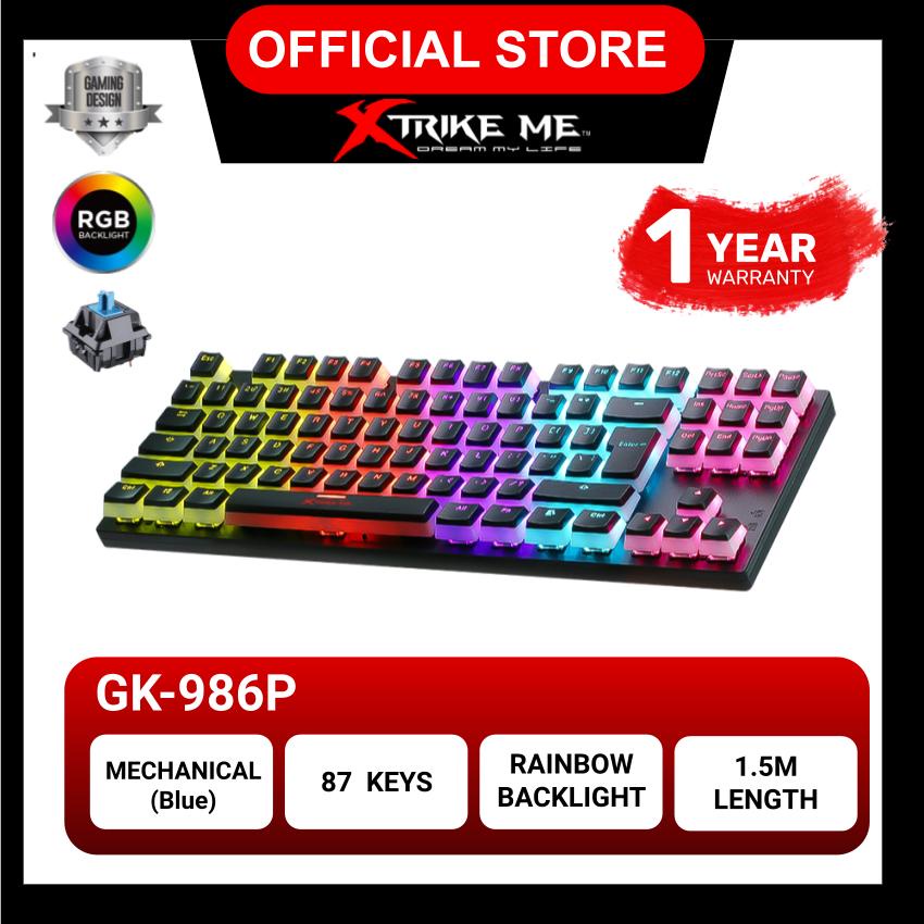 XTRIKE ME GK-986P Puddings Keycap Wired Mechanical Gaming Keyboard - 87 ...