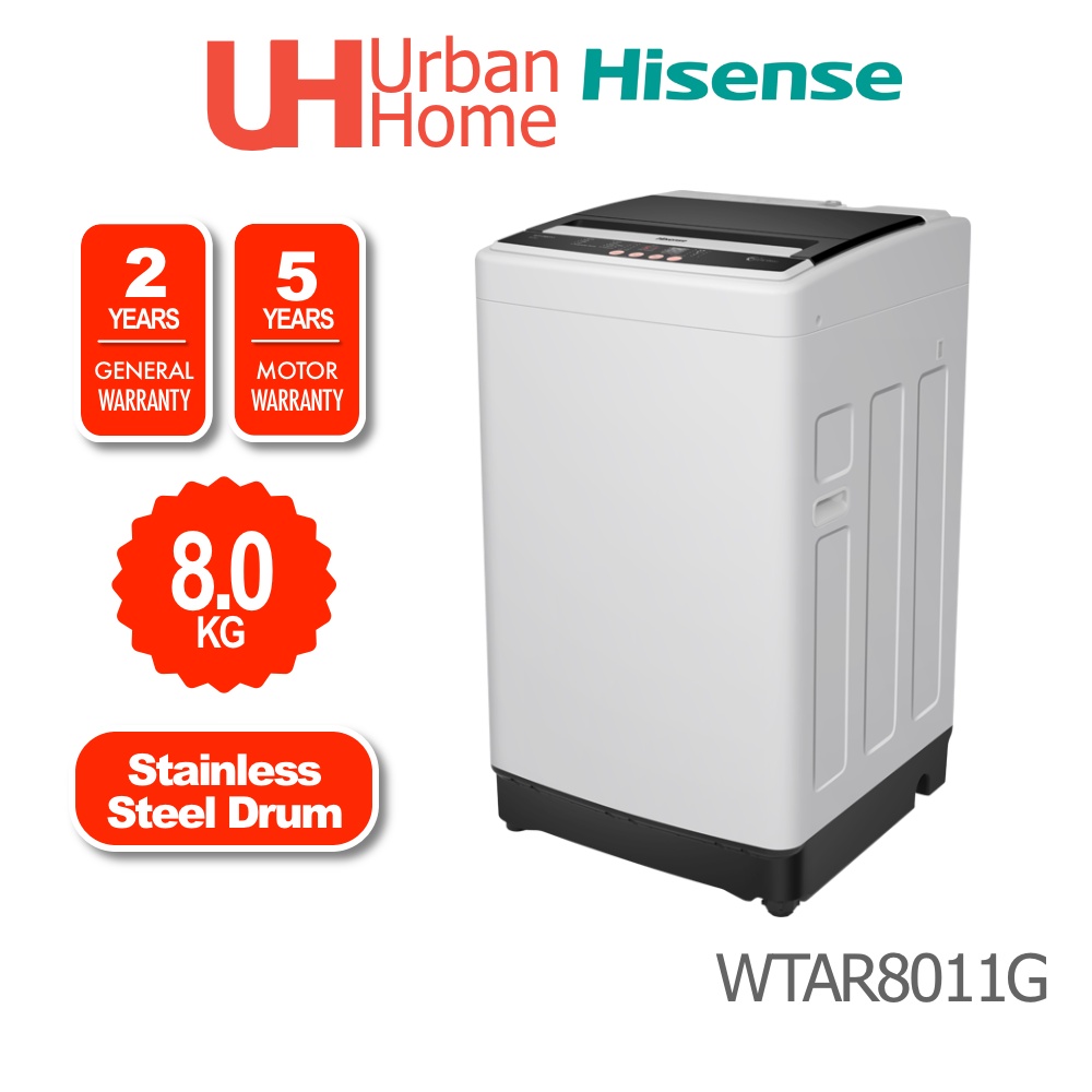 Hisense/Midea Washing Machine Top Load Auto Washer (7.5-8.5KG ...